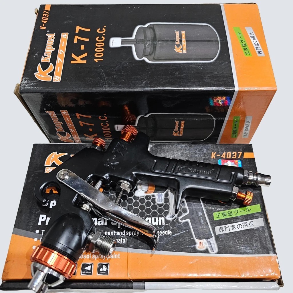Phun sơn cao cấp K-77S Kapusi Japan K-4037.Bình dưới 1000CC Đầu phun 3 ...