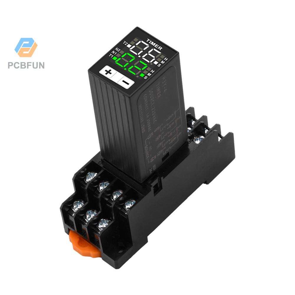 Pcbfun H3Y-4 DC12V DC24V AC220V Bật nguồn Thiết bị trễ với màn hình kỹ ... Pcbfun H3Y-4 DC12V DC24V AC220V Bật nguồn Thiết bị trễ với màn hình kỹ ...