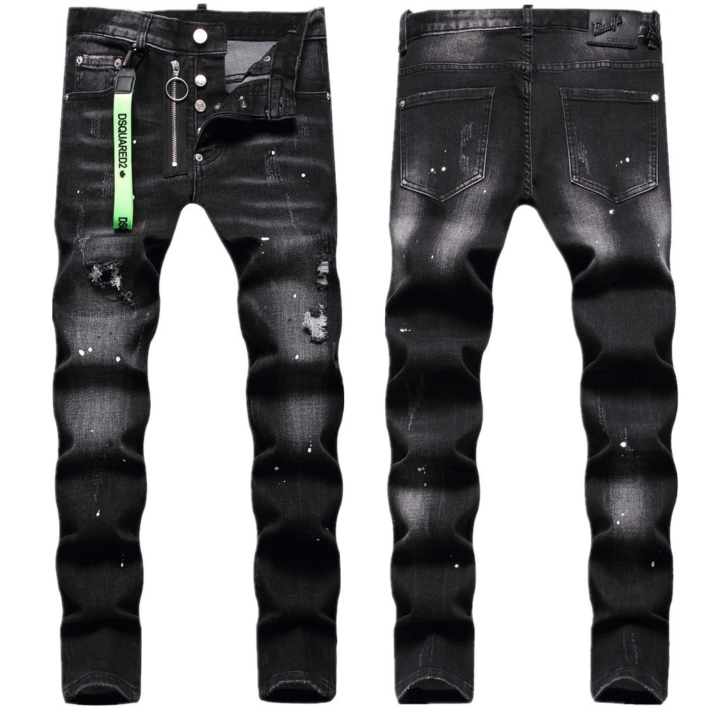 Châu Âu Mỹ Dsquared2 Phong Cách Hợp Thời Trang DSQ2 Thời Trang Rách ...