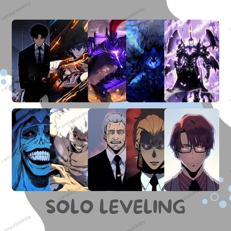 CARD GLOSSY ⭐️ Photocard Solo Leveling Volume 2 Anime - Manhwa Card ...