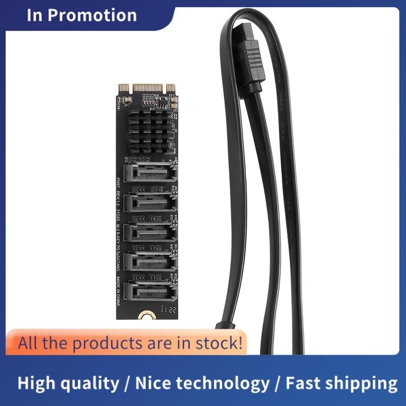 Thẻ nâng M.2 NGFF M.2 NGFF B-Key SATA sang SATA 3 Thẻ mở rộng 5 cổng ...