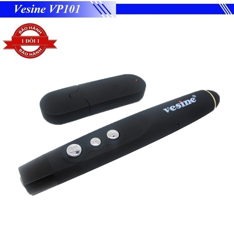 Bút Trình Chiếu Vesine VP-101 - Điều khiển dễ dàng, Phạm vi 200m, Tương ...