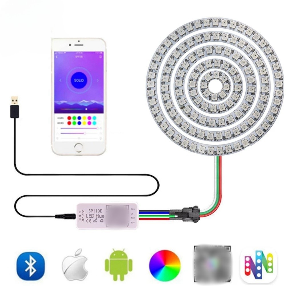 Ws2812b Led Pixel Ring Indidul AddressabIe Ring 5050 RGB WS2812 IC ...