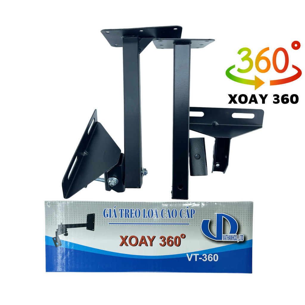 Giá treo loa xoay 360 độ VT-360, kệ treo 2 loa xoay 360, hàng loại dầy, mới 100% full box - HBB ...