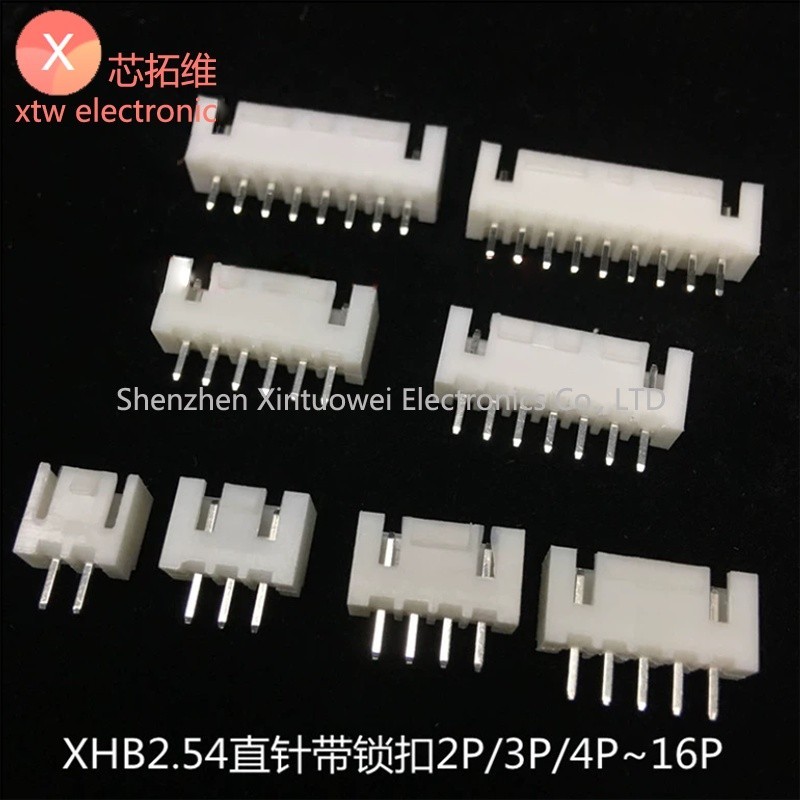 100 Cái / lốc XHB2.54 Ổ cắm chốt thẳng có khóa ổ cắm 2P 3P 4P 5P 6P 8P 12P 13P 14P 15P 16P Khóa ...