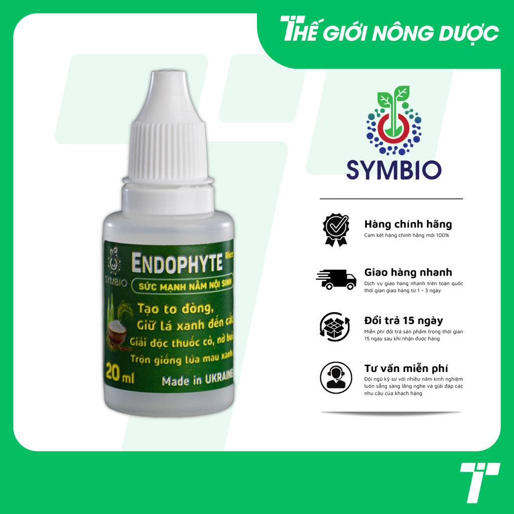ENDOPHYTE RICE - Sức mạnh nấm nội sinh của SYMBIO (Chai 20ml) | Shopee ...