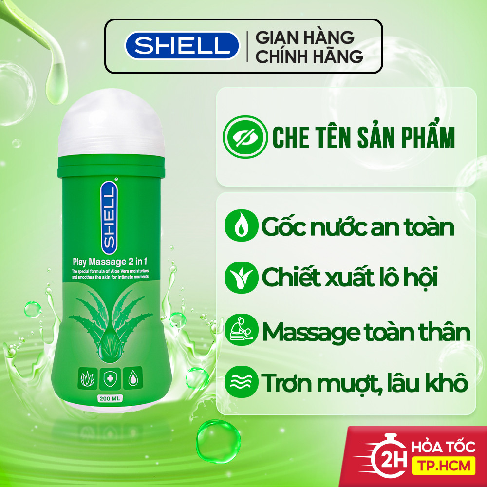 Gel bôi trơn Shell Play Massage 2 in 1 Aloe Vera - Chai 200ml | SHELL ...