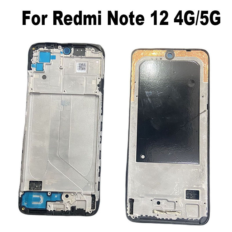 Dành Cho Xiaomi Redmi Note 12 4G 5G Mặt Trước LCD Nhà Ở Viền Giữa Khung ...