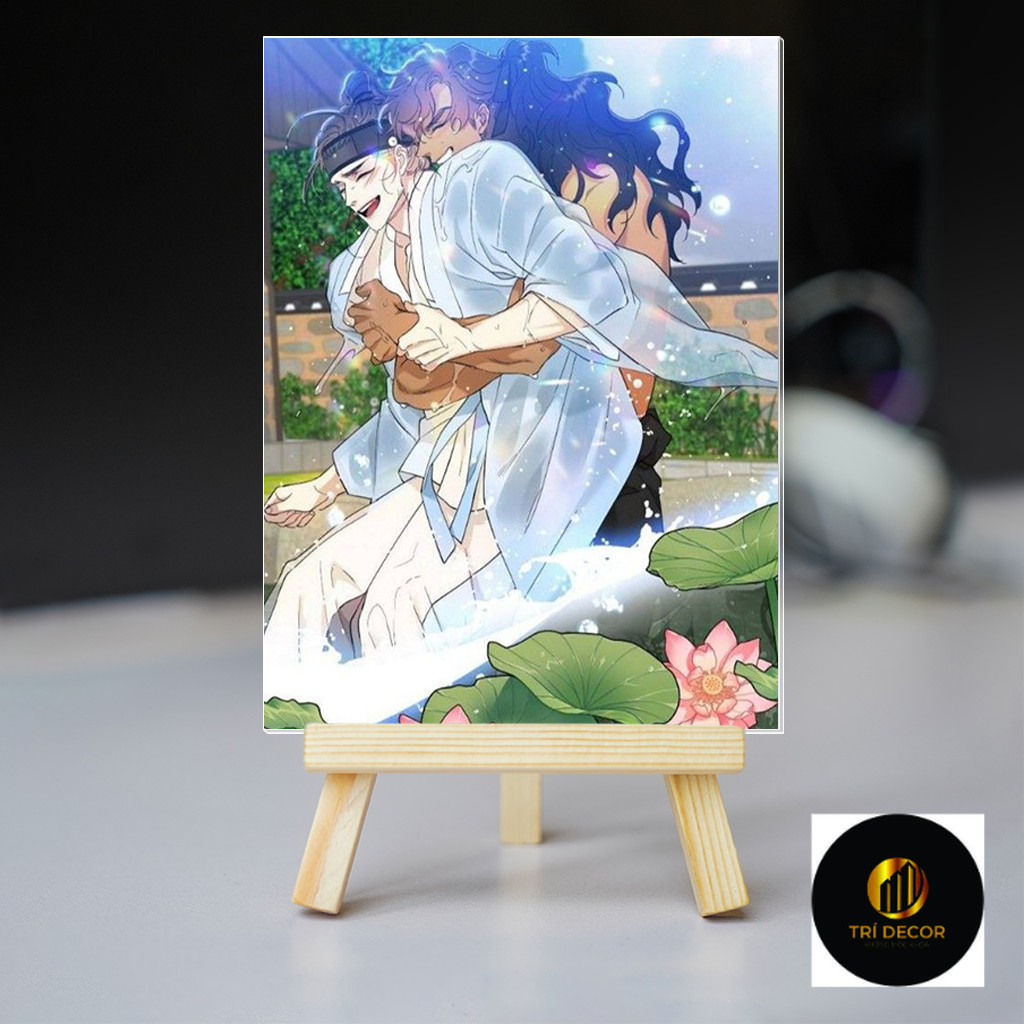 Móc khóa, mô hình standee, Tranh kính Hổ ái tử đằng Taming the tiger ...