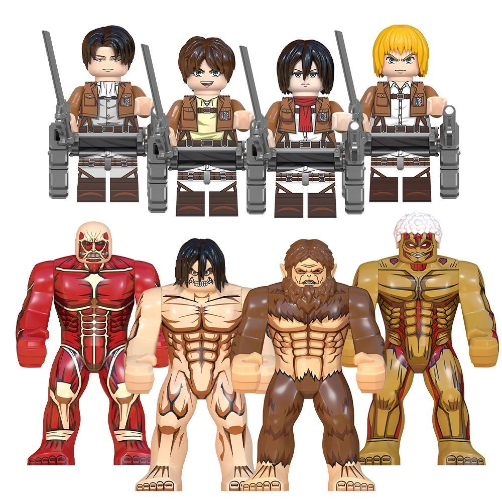 Tương thích với Lego Attack on Titan Series Levi Mikasa Armin Arnold ...