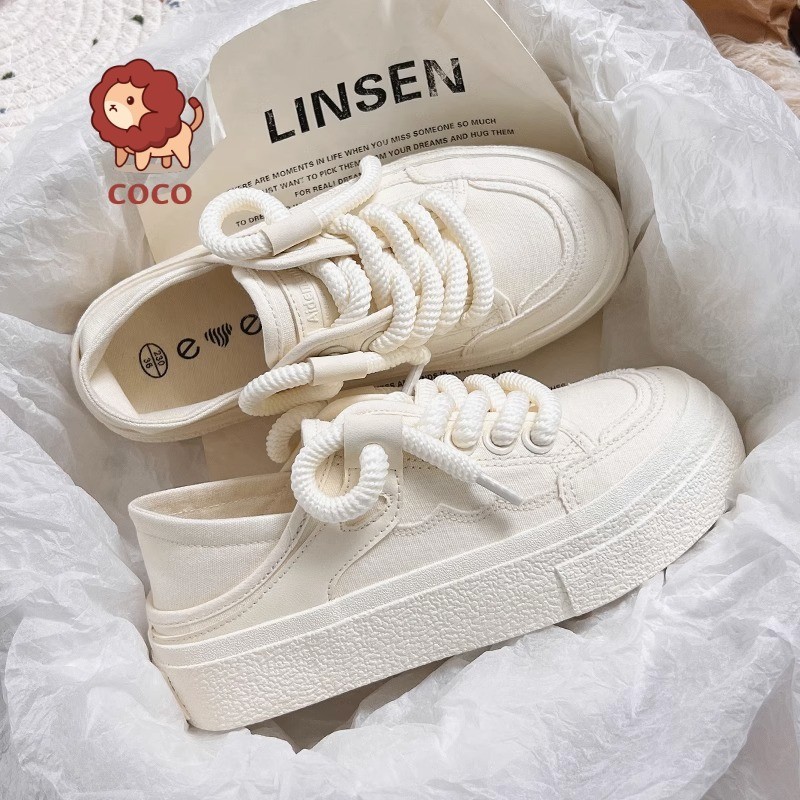 giày vải thời trang Giày nữ thể thao dây thừng đạp gót basic Full Box ...