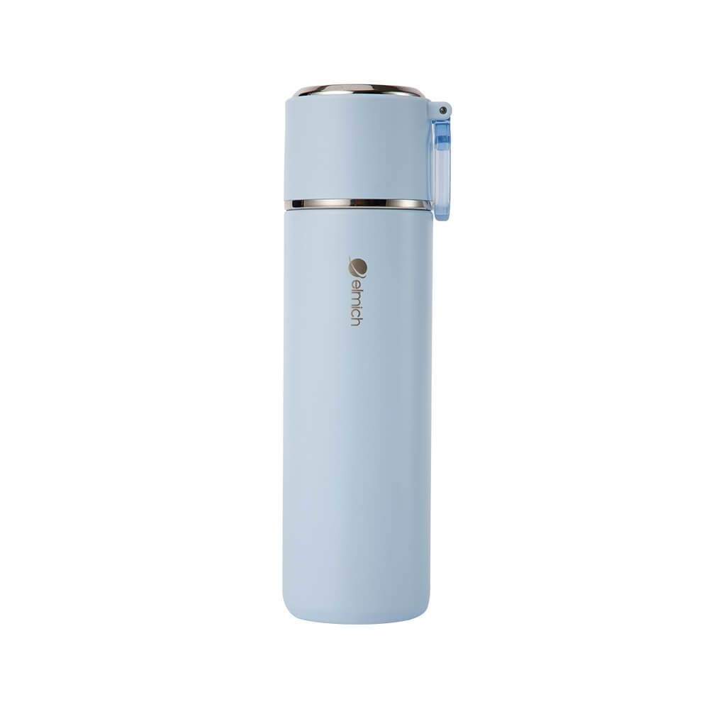 Bình giữ nhiệt inox 316 Elmich EL8315 480ml, Hàng chính hãng, nắp dùng làm cốc, có lưới lọc ...