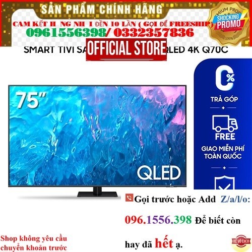 Kho Smart Tivi Samsung 75 inch QLED 4K Q70C | Shopee Việt Nam