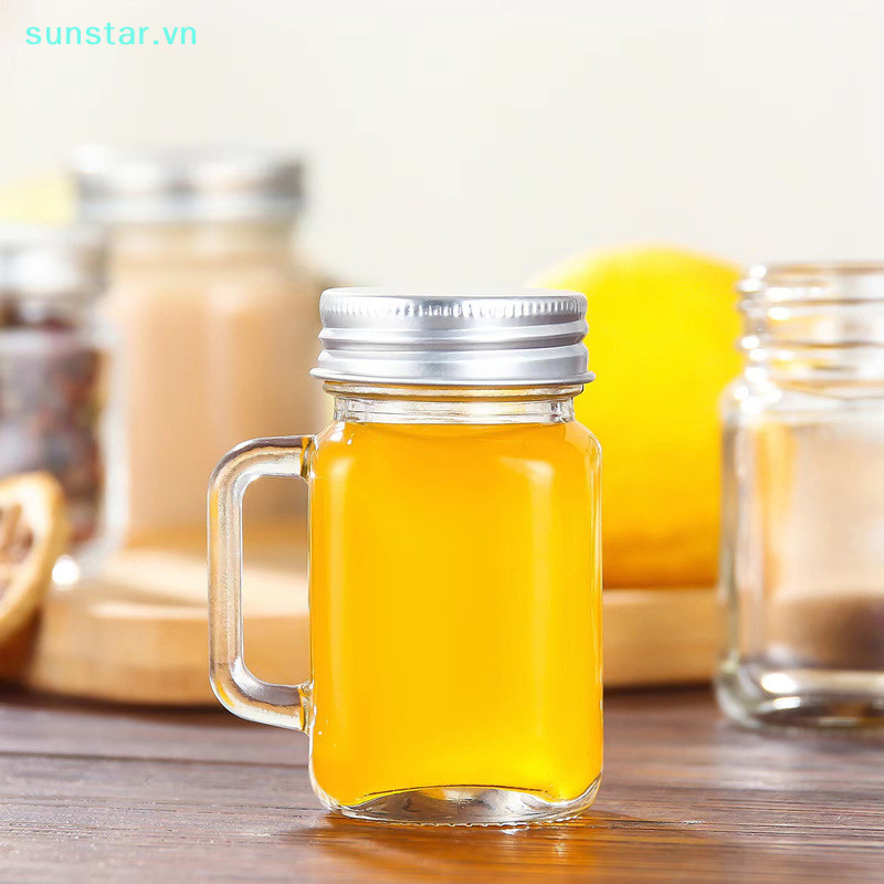 [Sunstar] Mini Mason Jar cho Jam Honey Chai nước ép sữa cà phê chống rò ...