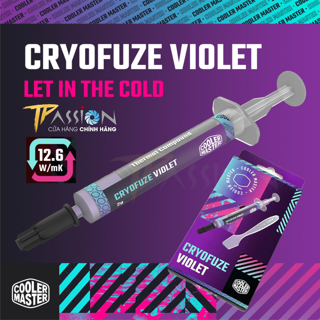 Keo tản nhiệt Cooler Master CryoFuze 14W/mk / 5 / 7 / Violet - Chính ...