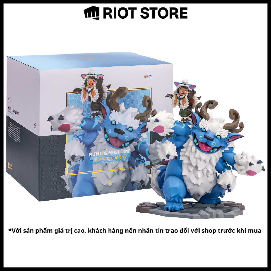 Mô hình LMHT Nunu & Willump Unlocked XL Statue 33cm Chính hãng Riot ...