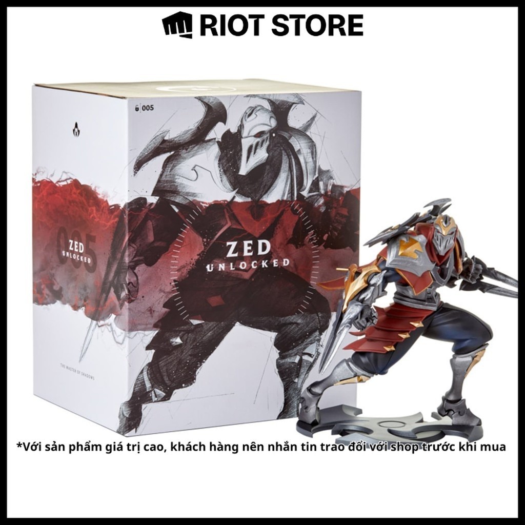 Mô hình LMHT Zed 23cm - ZED UNLOCKED STATUE [Chính hãng Riot Games ...