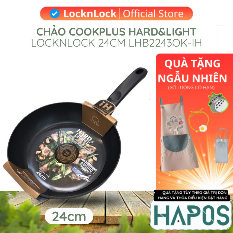 Chảo Lock&Lock Cookplus Hard&Light nông lòng 24cm Chính hãng LHB2243OK ...