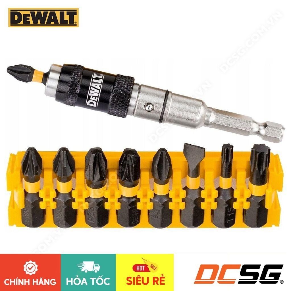 Bộ mũi vặn vít kèm đầu nối nghiêng 20 độ impact Flextorq DEWALT Extreme ...