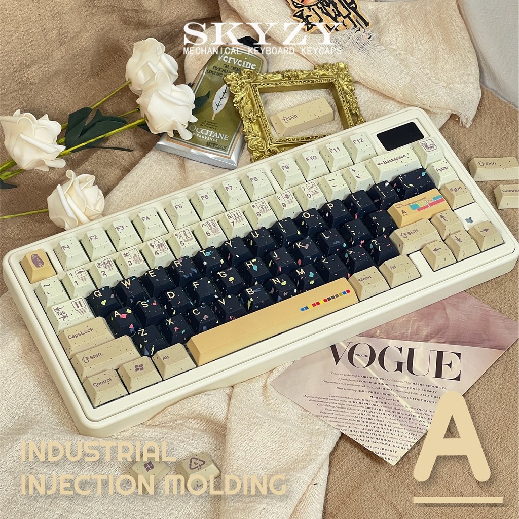 Phong cách công nghiệp IM Keycaps Cherry Profile PBT Five Sides Dye Sub ...