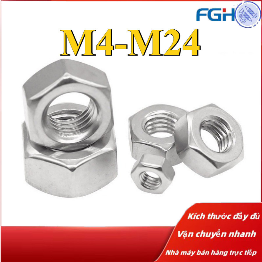 M4-M24 Đai Ốc,Đai ốc siêu mỏng， Tán Dẹp, Tán Ecu inox 304 Dùng Cho ...