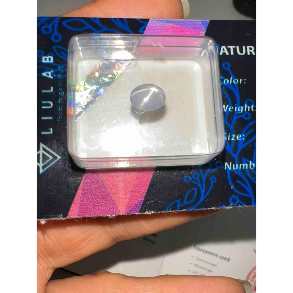 677462-ĐÁ SAPHIA SAO ( THIÊN NHIÊN ) KHÔNG XỬ LÝ, ĐÃ KIỂM ĐỊNH LIULAB. | Shopee Việt Nam