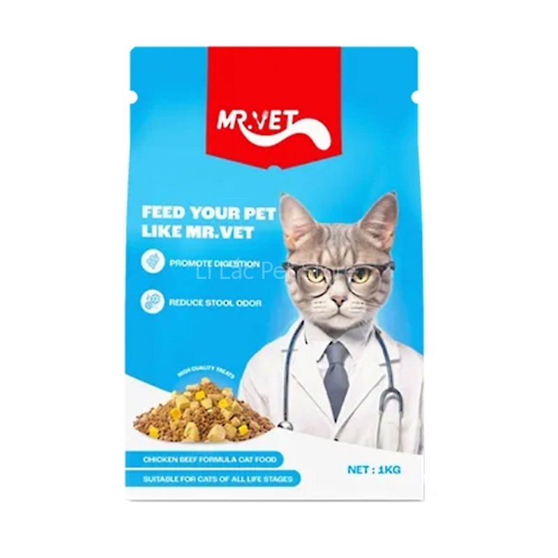 Hạt Mr.Vet Dành Cho Mèo Túi Nguyên Seal 300g & 1kg - Hạt Mr Vet Topping ...
