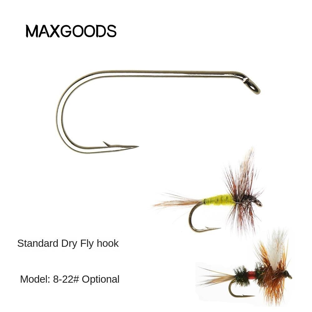 Maxgoods fly Tying hook, 8 # -22 # Long Shank Long Shank fly Fish hook, 2024 Wire Caddis ...