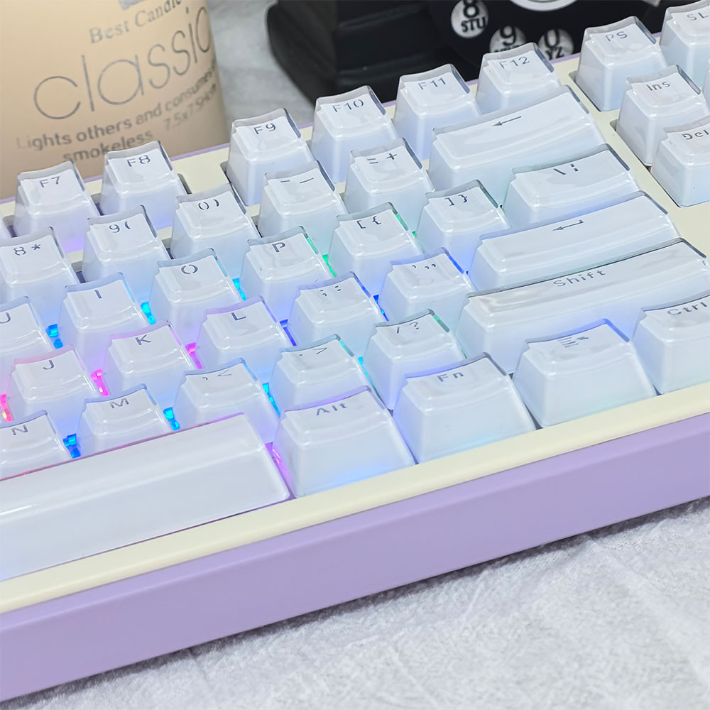 Trắng Jello Keycap OEM Profile 104 Phím PC Double Shot Light ...