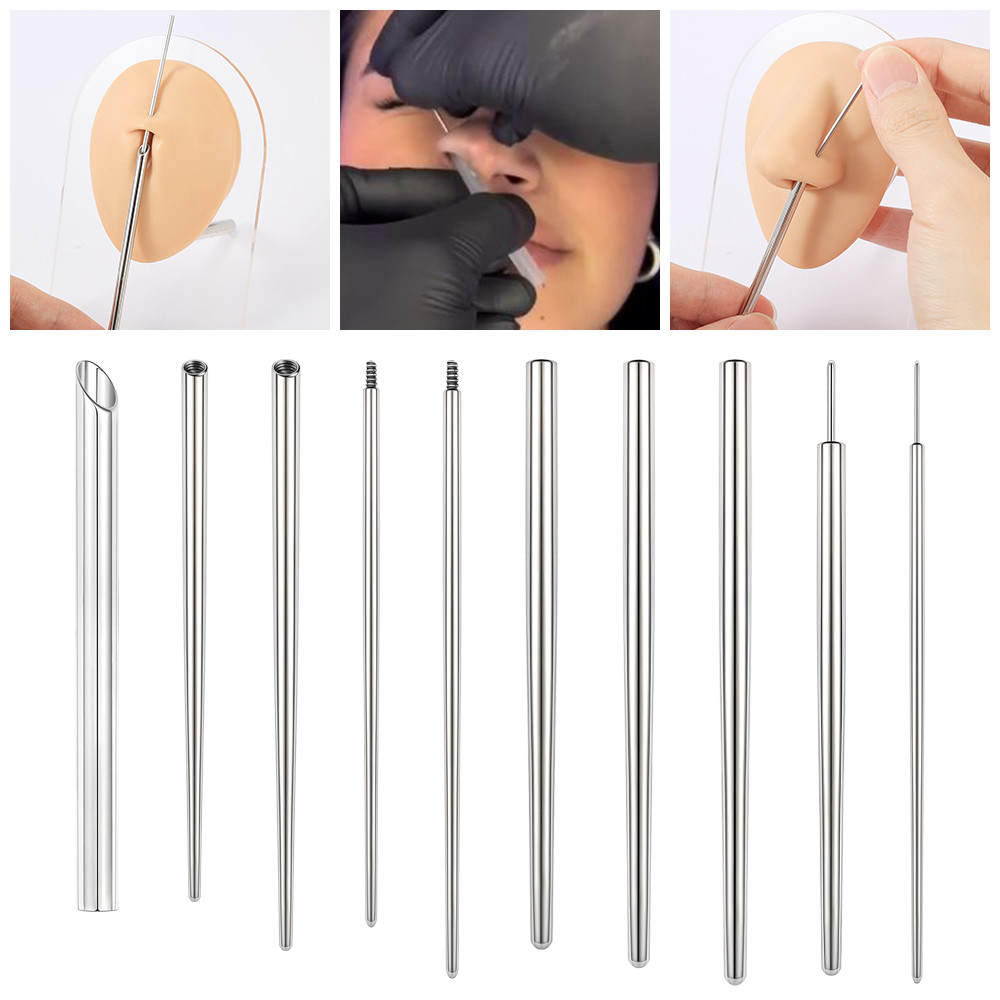 1 Dụng Cụ Xỏ Khuyên Cơ Thể Bằng Thép Không Gỉ 14G / 16G / 18G / 20G | Shopee Việt Nam