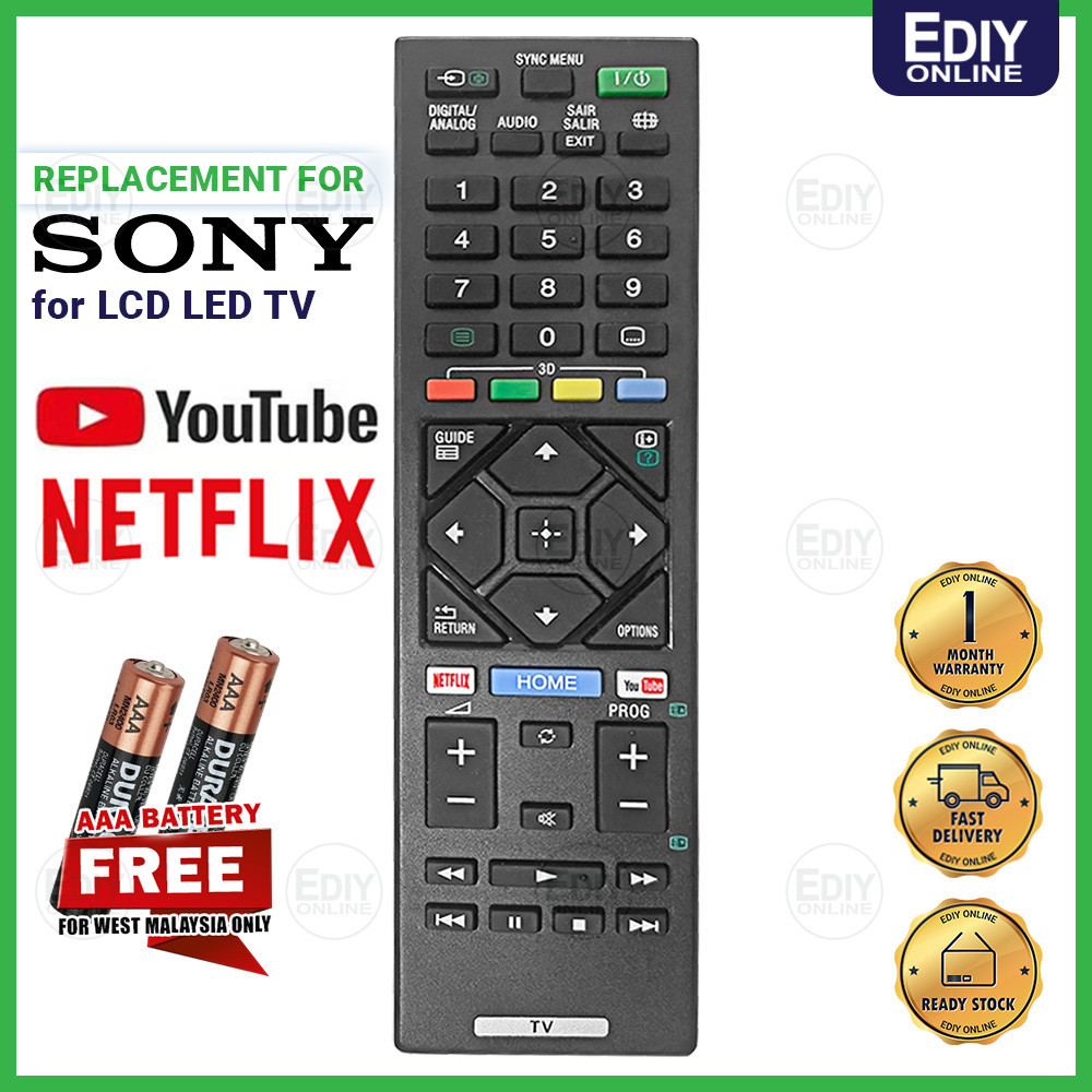 RM-L1185 L1185V Sony Smart TV LCD Plasma Điều khiển từ xa ALAT KAWALAN JAUH Điều khiển từ xa ...