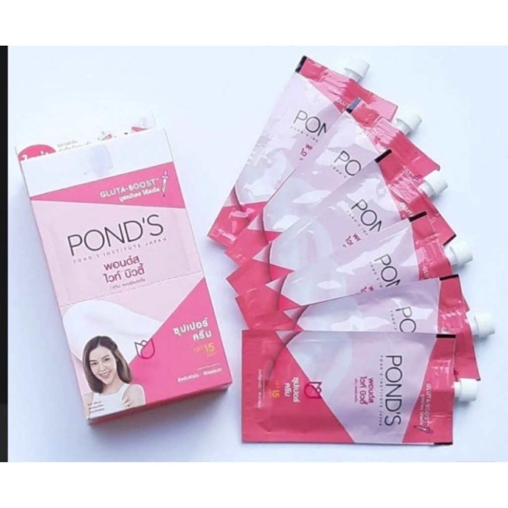 Hộp 6 gói kem dưỡng da nâng tông Pon'd | Shopee Việt Nam