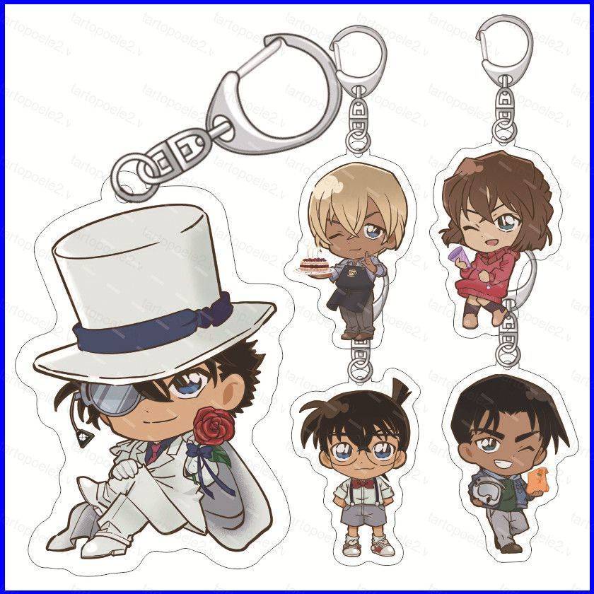 Detective Conan acrylic keychain Kudou Shinichi Mouri Ran Hattori Heiji ...