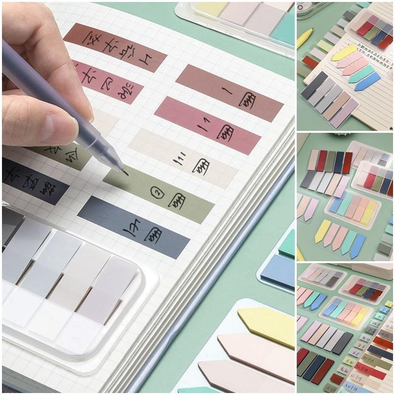 Nhãn dán mờ Nhãn dán đầy màu sắc Giấy dính Morandi Mini Sticky Note Đồ ...