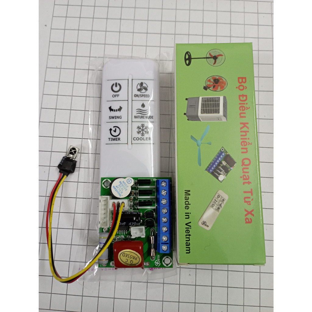 Bộ mạch quạt điều hoà FT323 322 V2 công suất lớn, hẹn giờ bật - tắt ...