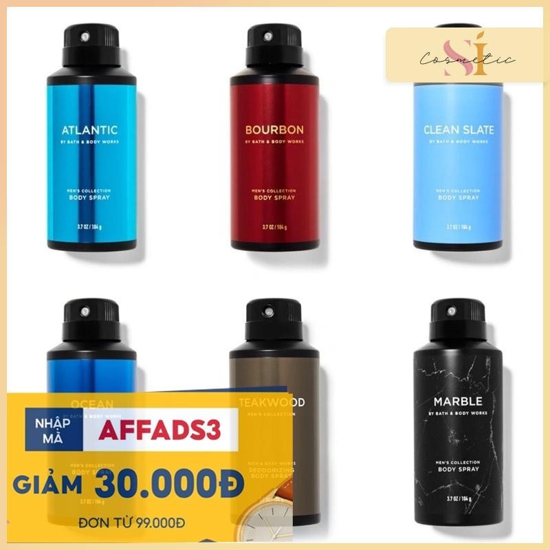 [Body Mist Nam] Body Spray Bath And Body Works 104g - Xịt Toàn Thân Cho ...