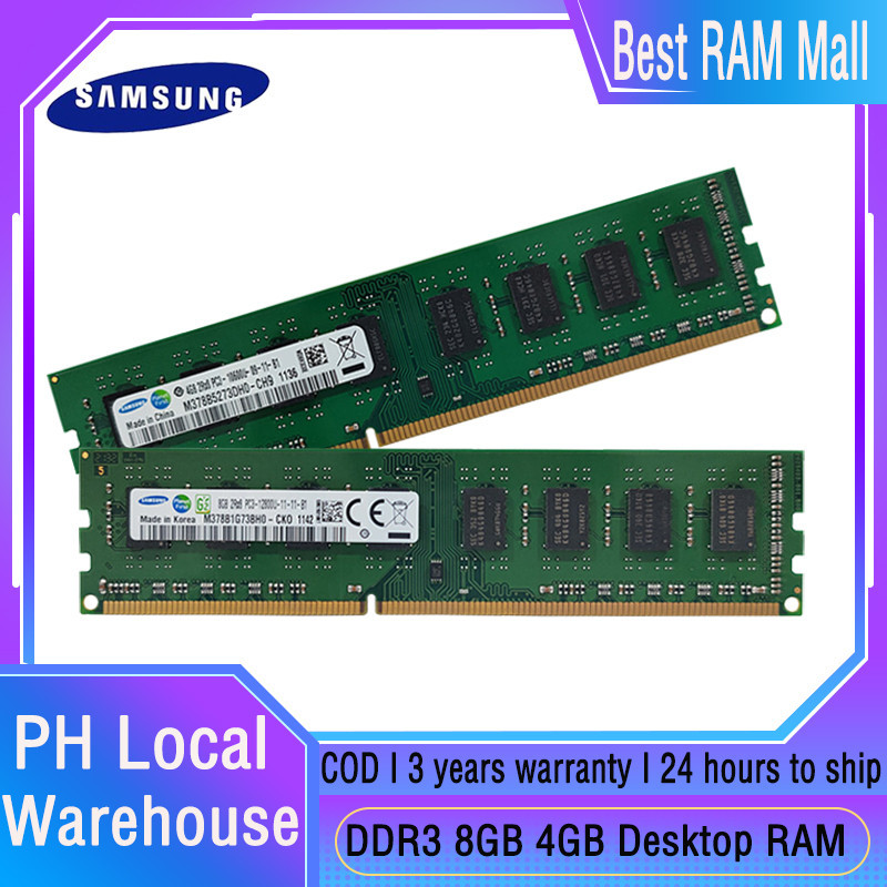 Samsung 4GB 8GB DDR3 RAM 1333mhz 1600 MHz DIMM PC3-10600 12800 PC RAM 1.5V Bộ nhớ chơi game trên ...