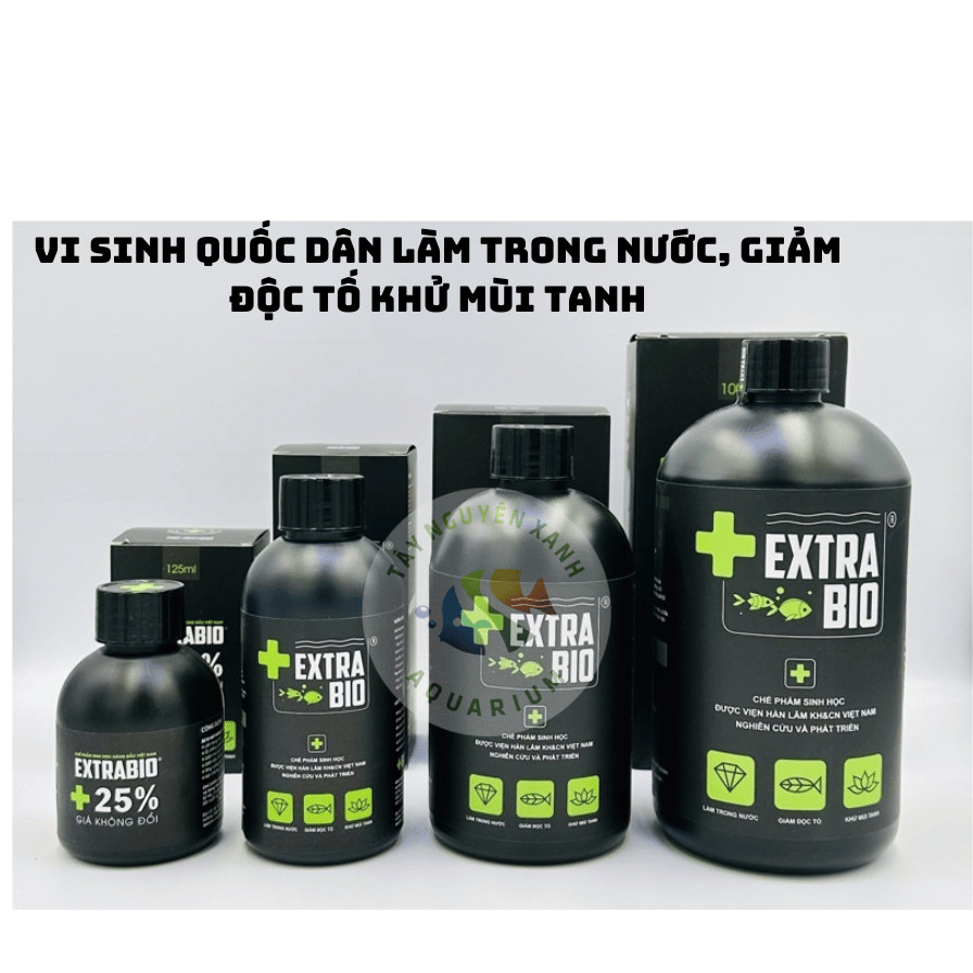 EXTRABIO 125ML 250ML VI SINH ỔN ĐỊNH LÀM TRONG NƯỚC CHO HỒ CÁ THUỶ SINH | Shopee Việt Nam