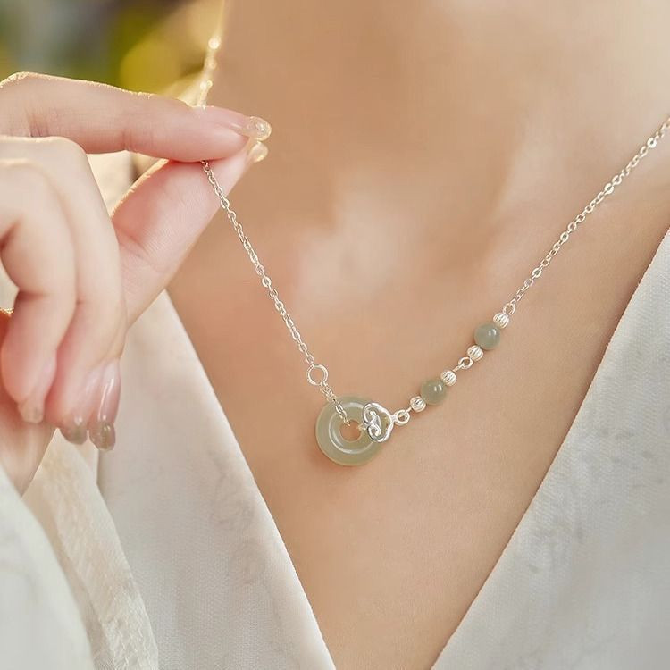 {Chang 'an Ling} Khóa an toàn Vòng cổ bạc s925 dành cho nữ Quà tặng ...