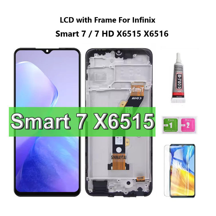 Chính hãng có khung cho INFINIX SMART 7 7HD X6515 X6516 Màn hình LCD ...