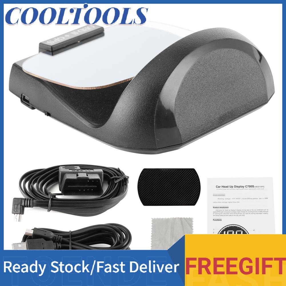 Coo Universal Car HUD Head Up Display Color Digital Speedometer Mileage ...