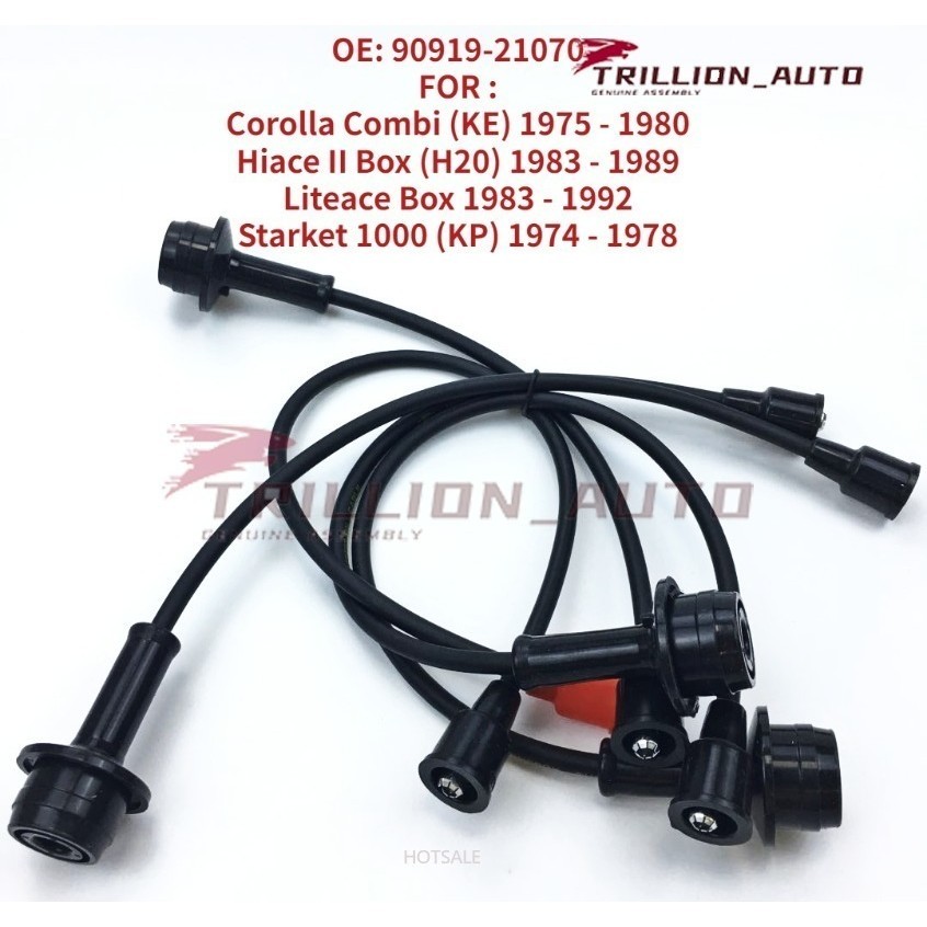 Bộ dây bugi Bộ cáp đánh lửa phù hợp với Toyota Corolla KE30 KE35 TE31 ...