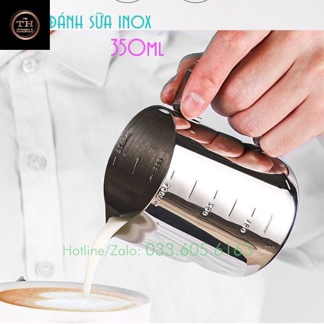 Ca đánh sữa inox có vạch chia 350ml - 550ml - 900ml Chuẩn inox - Dụng cụ pha chế TV | Shopee ...