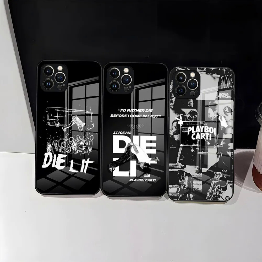 Bk-1 Playboi Carti Die Lit Ốp Điện Thoại Kính Cường Lực Cho iPhone 15 ...