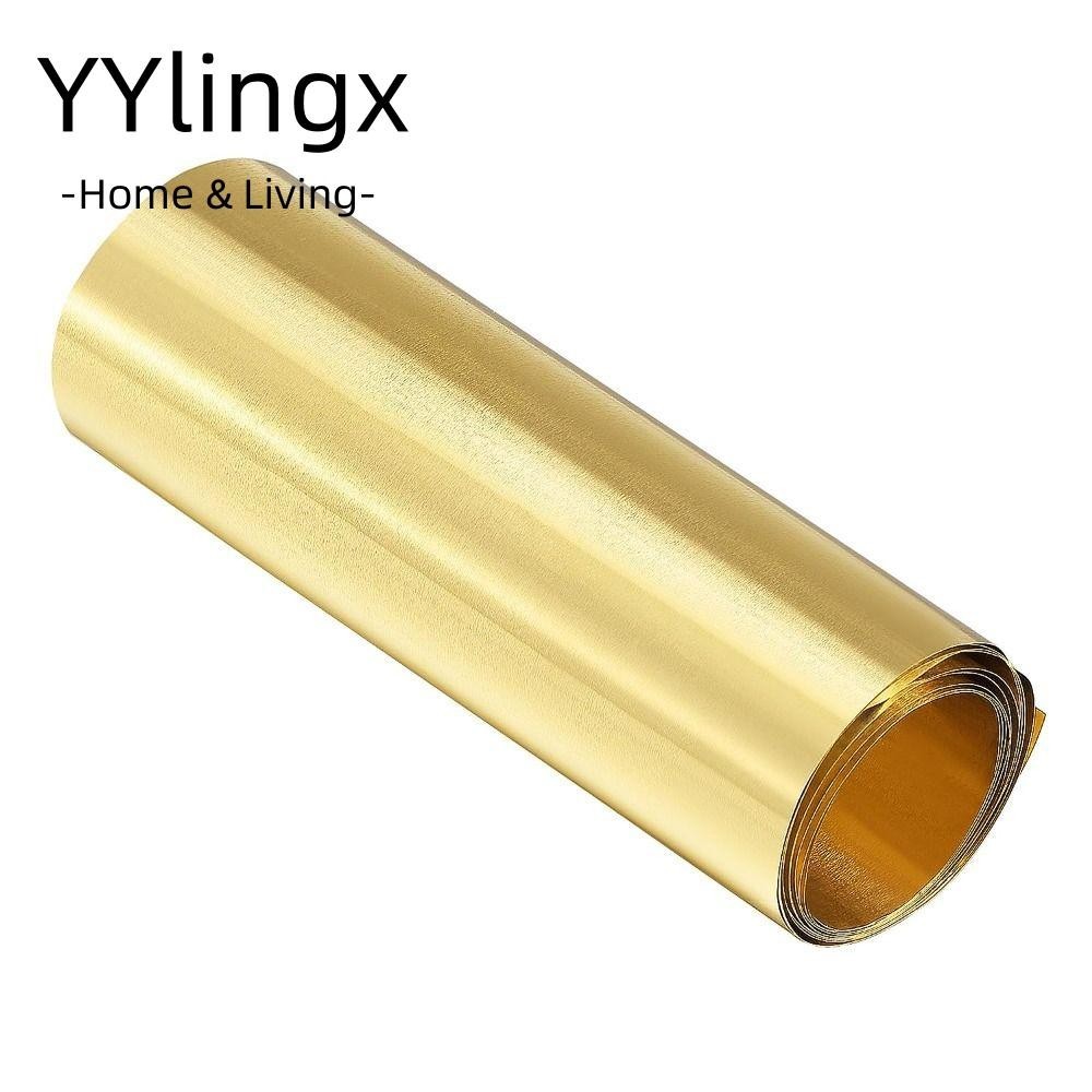 YYlingx Cuộn tấm đồng thau, Tấm giấy bạc kim loại 1000mm x100mm 1000mm ...