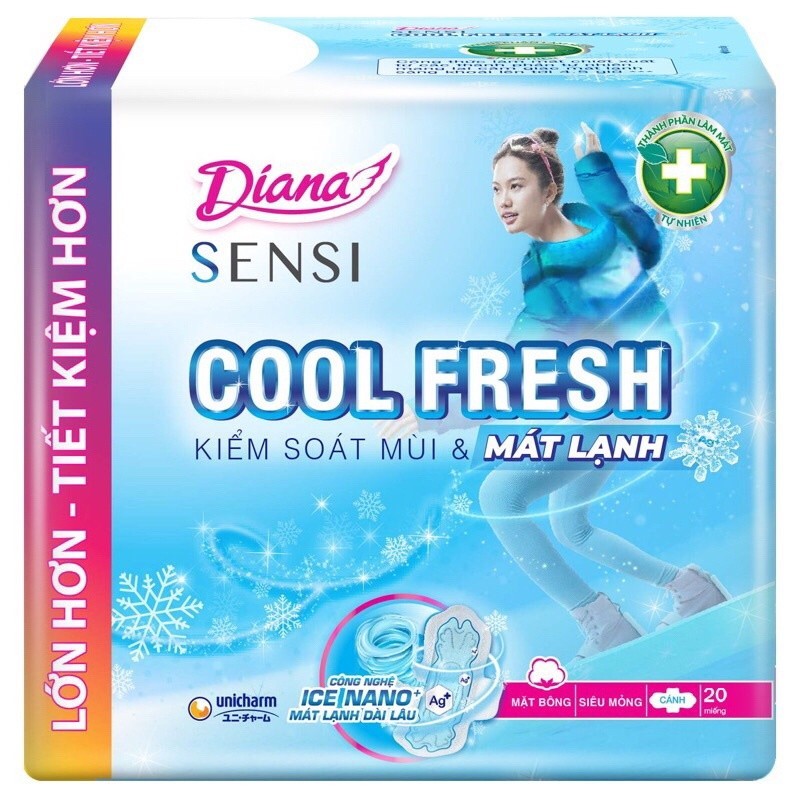 Lan Chi Băng vệ sinh Siêu Mỏng 20 Miếng DIANA Sensi Cool Fresh Siêu Thị ...