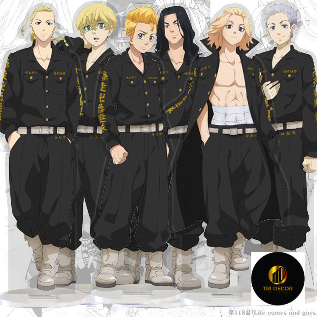 Mô hình Standee Tokyo Revengers Mikey Draken Keisuke Baji Sano Manjiro ...