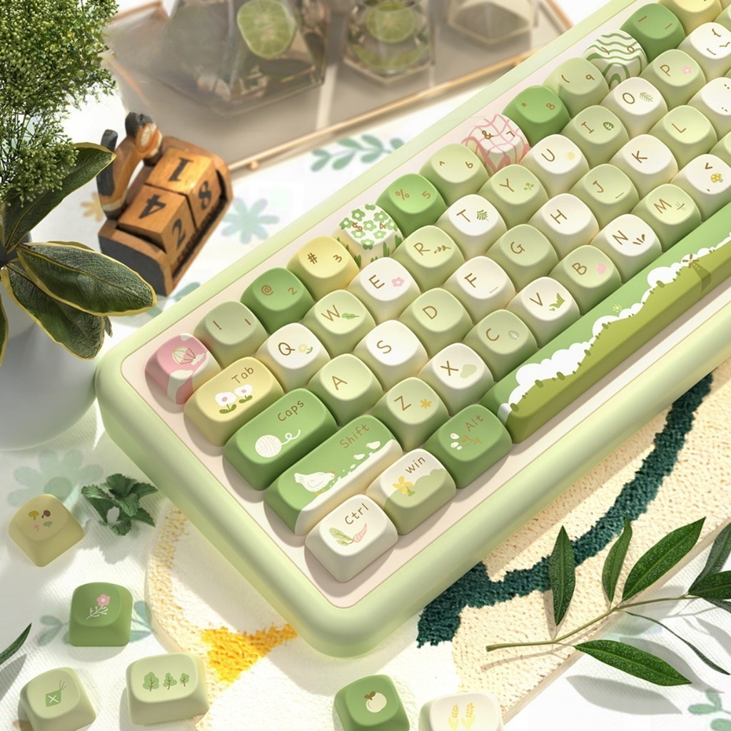 Mountain Stream Ono Keycaps MCA Profile 145 phím Bàn phím cơ màu xanh ...