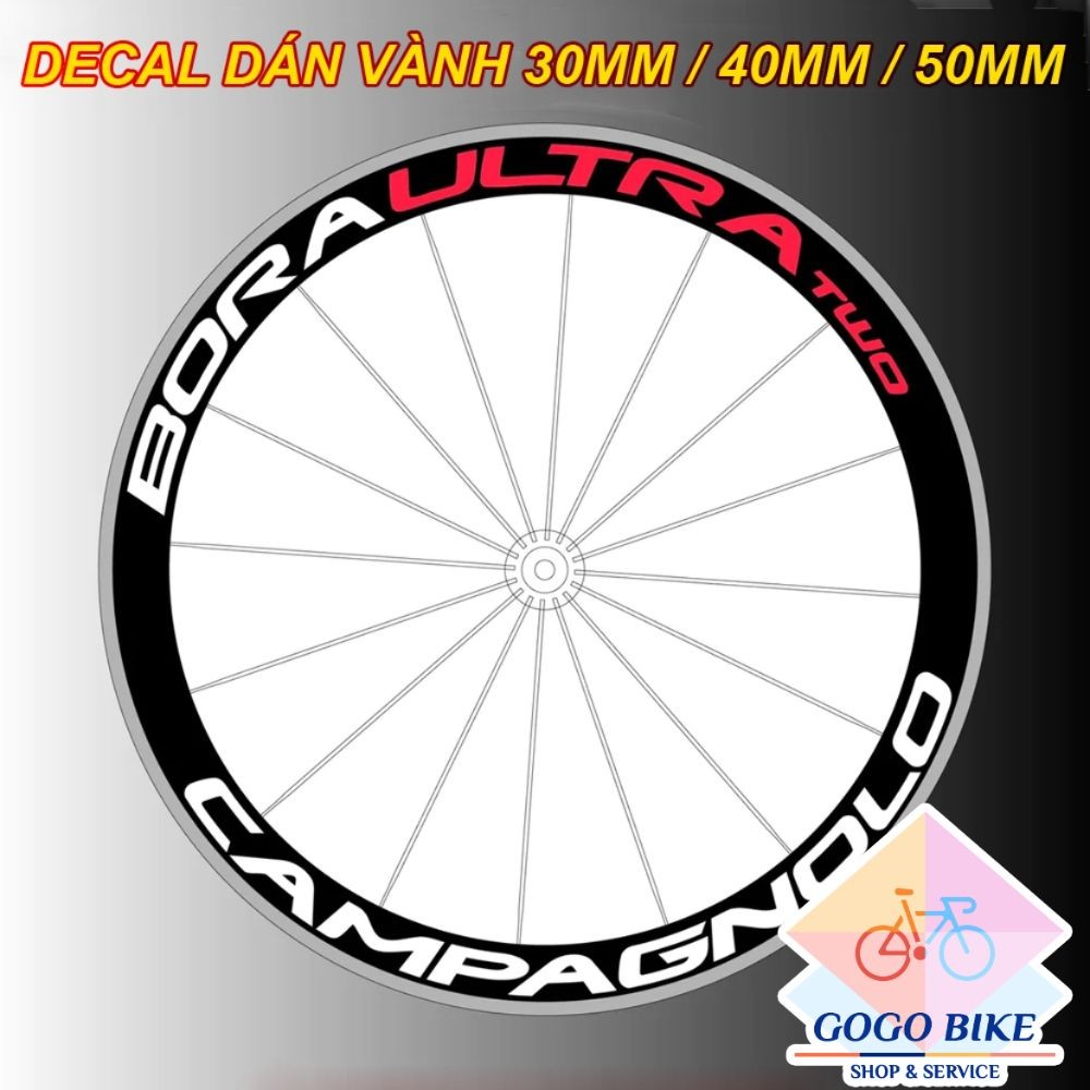 [GoGo Bike] Tem decal dán vành xe đạp road 700C (CAMPA, DURA, COSMIC ...