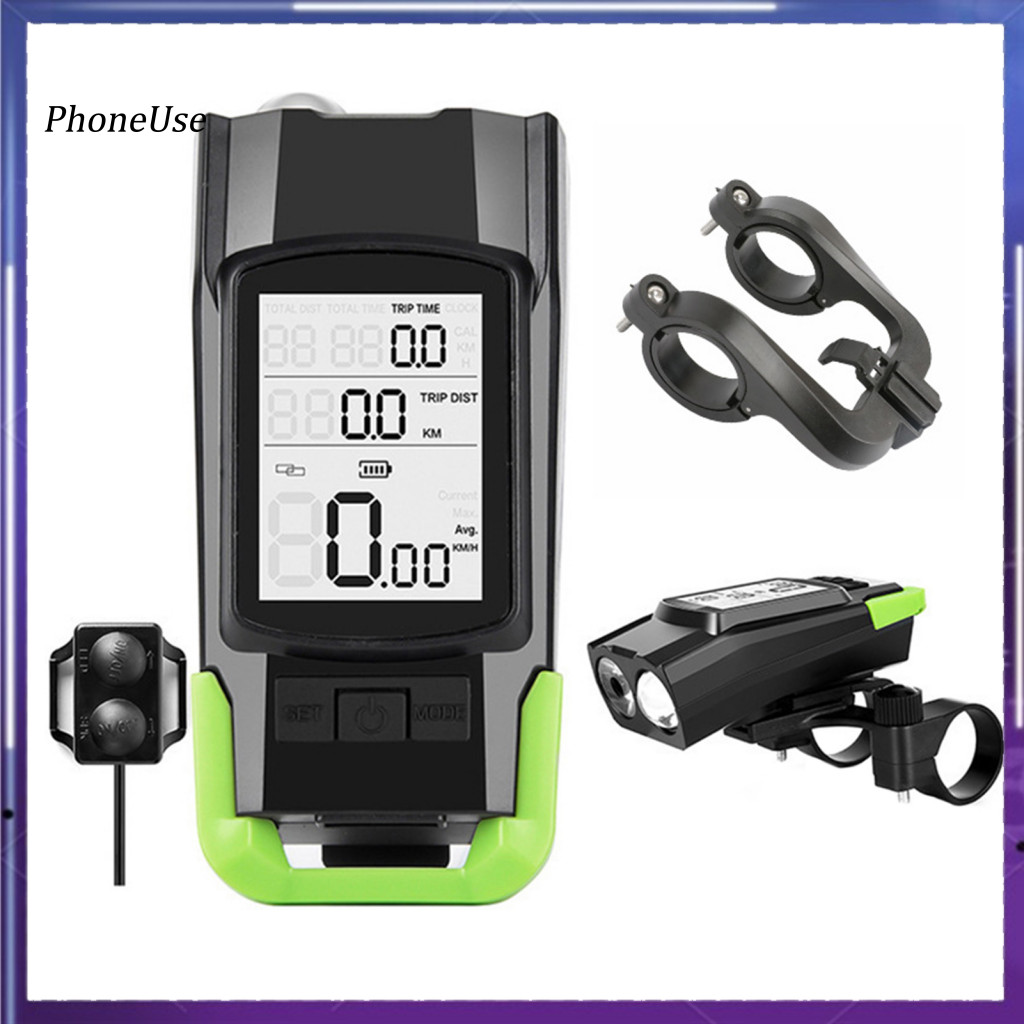 Đèn xe đạp PU 800 Lumen LED 3 In1 USB Sạc chính xác Đồng hồ bấm giờ có ...